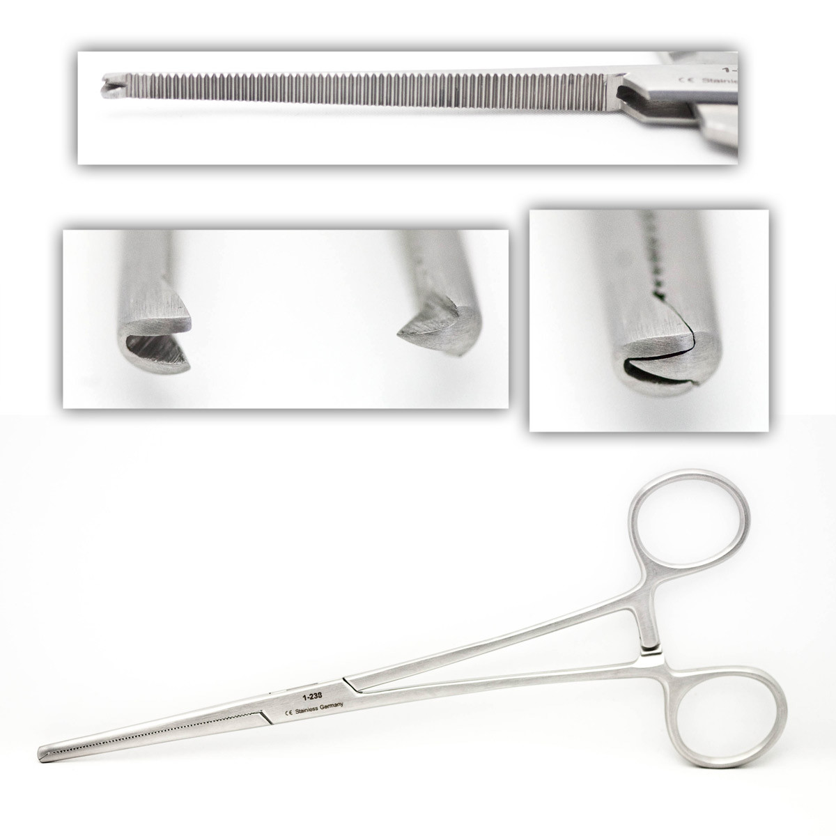 Roch-Ochsner Forceps 1X2 Teeth 8.00In Str. | 1-238 - Millennium Surgical