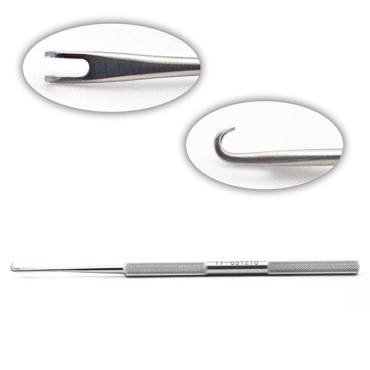 Skin Hook,Rnd Hndl,2 Pr,Sh,3Mm | 17-031210 - Millennium Surgical
