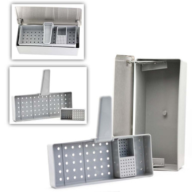 Germ Tray W/Ss Ld - Gray | 5-7002253510001 - Millennium Surgical