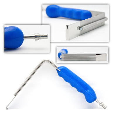 Right Angle Fiber-Optic Retr. 1Inw X 6Inl | 72-9834F - Millennium Surgical