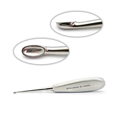 Stille Bone Curettes Sharp Oval 3Mm - Millennium Surgical