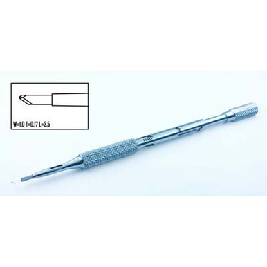 Diamond Knife 1.0Mm Trifacet Long Handle | 87-4115 - Millennium Surgical