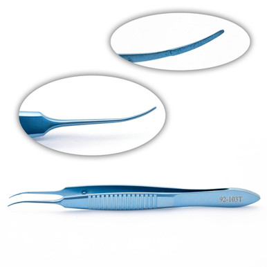 Mcpherson Tying Forceps Titanium Curved | 92-103T - Millennium Surgical