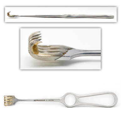 Volkman Retractor 4 Sharp Prongs 9In | 0-52264 - Millennium Surgical