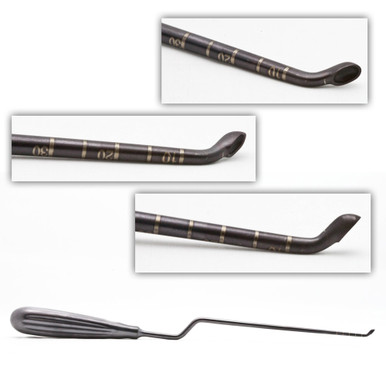 Bone Curette Reverse Angle 3.6Mm Ebonized | SS1671730E - Millennium ...