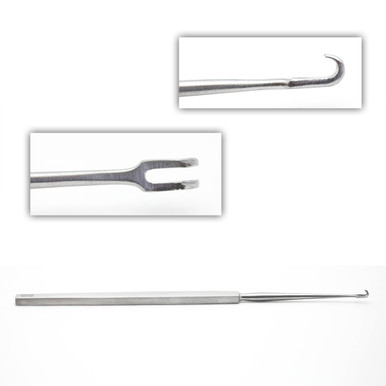 Freer Skin Hook 6" 2 Prgs Sharp | 1-52040 - Millennium Surgical