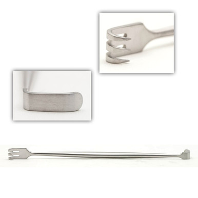 Senn Retractor Double Ended 3 Teeth Sharp 6.25In | 1-520881 ...