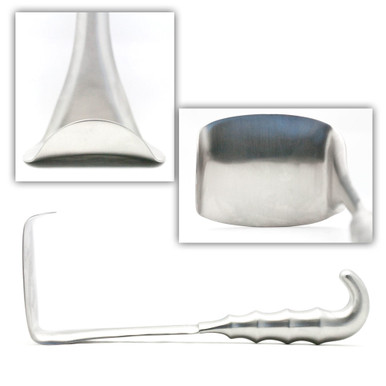 Kelly Retractor 3In X 3.5In Grip Handle - Millennium Surgical