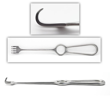 Volkman Retractor 4 Prong Sharp 8In | 1-670 - Millennium Surgical