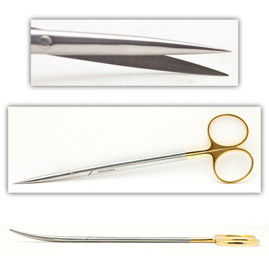 Metz Scissors Curved S/S Blades 7In | 10-101259 - Millennium Surgical