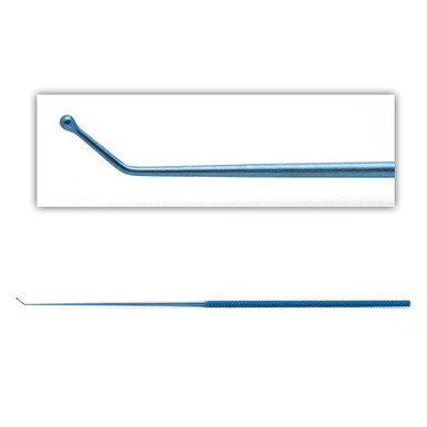 R-Type Ball Dissector 7 1/2In Angled 40 4Mm Ti - Millennium Surgical