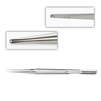 Micro Frcps 18Cm R.H. Str Pierce Tips | 18-FRSP18RM8 - Millennium Surgical