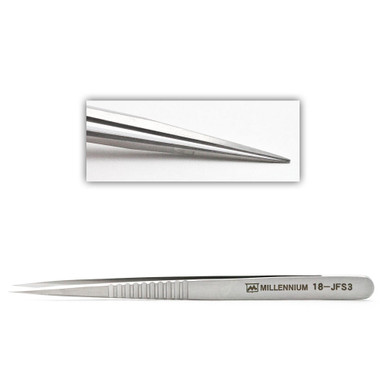 Forceps Micro 5.25 Flat 7Mm Wide Str Tip | 18-JFS3 - Millennium Surgical