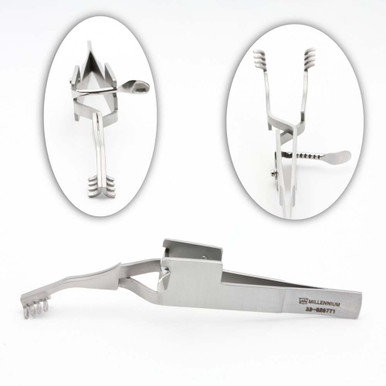 Heiss Self-Retaining Retr. Blunt Angled | 33-525771 - Millennium Surgical