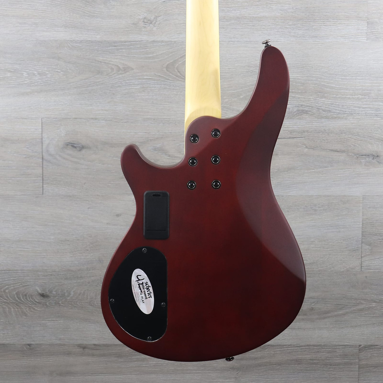 Schecter Omen-4 Active 4-String Bass Walnut Satin - K&S Music Center LLC