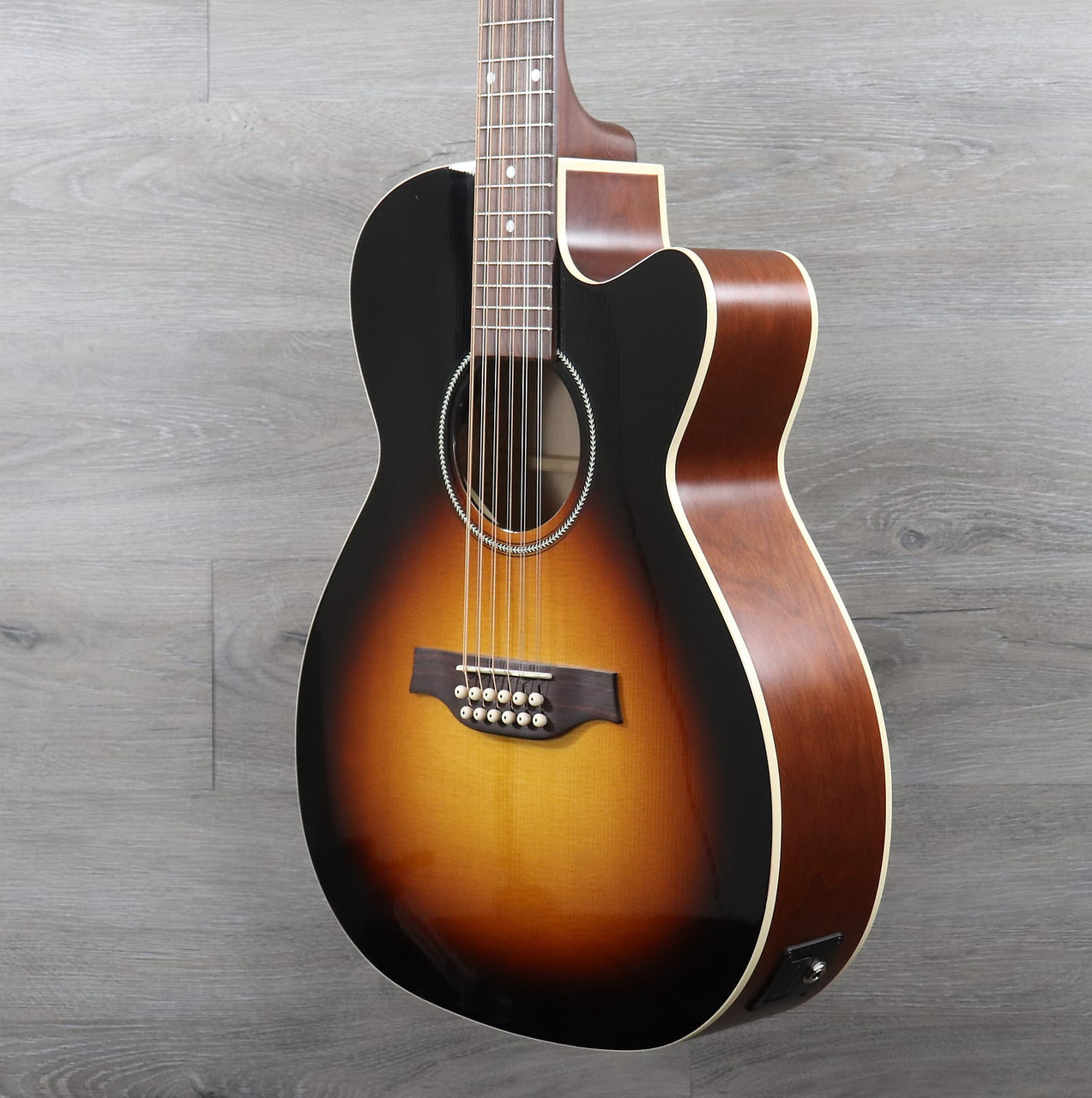 Seagull Coastline S12 Cutaway Concert Hall Spruce QIT Sunburst - K&S ...