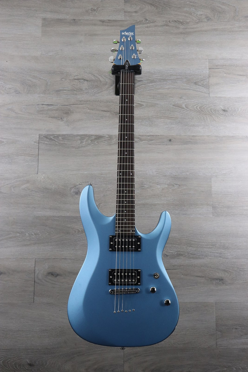Schecter C-6 Deluxe Satin Metallic Light Blue - K&S Music Center LLC
