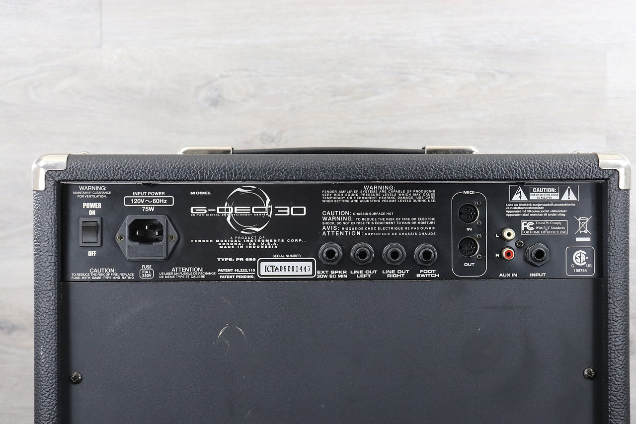 Fender G-DEC 30 Guitar Digital Entertainment Center 30-Watt 1x10 ...