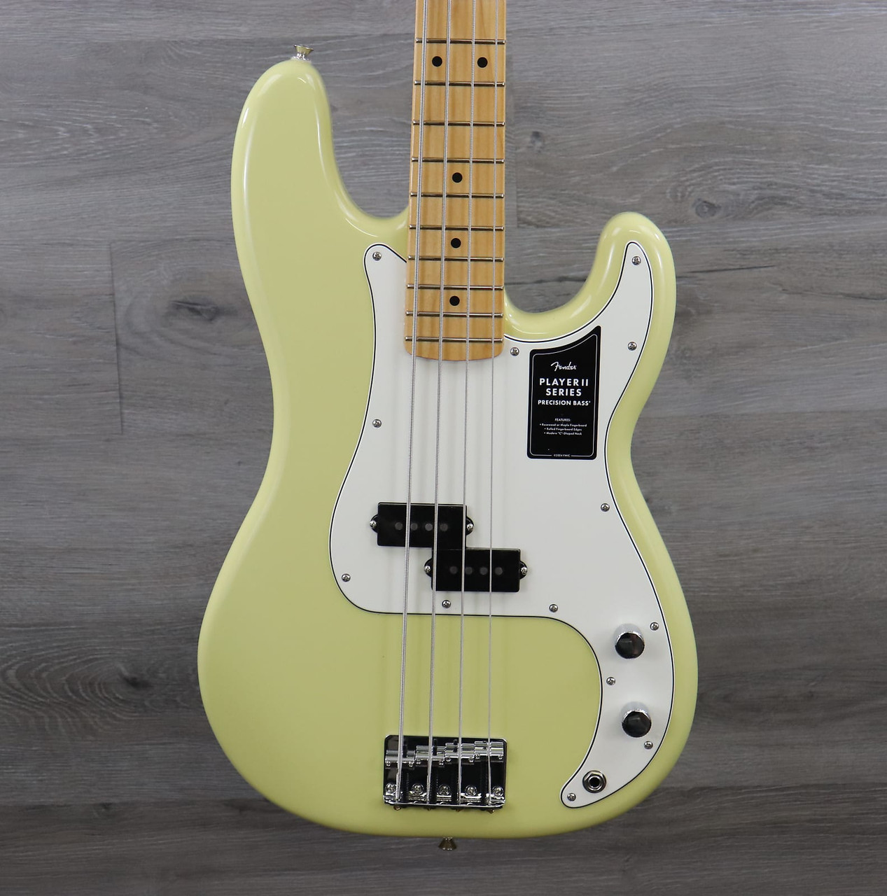 Fender Player II Precision Bass Hialeah Yellow - K&S Music Center LLC