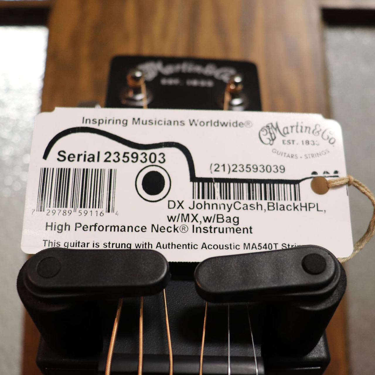 Martin DX Johnny Cash Black - K&S Music Center LLC