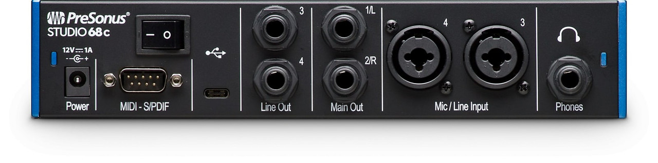 PreSonus Studio 68C 6x6 USB-C Audio / MIDI Interface Black - K&S Music ...