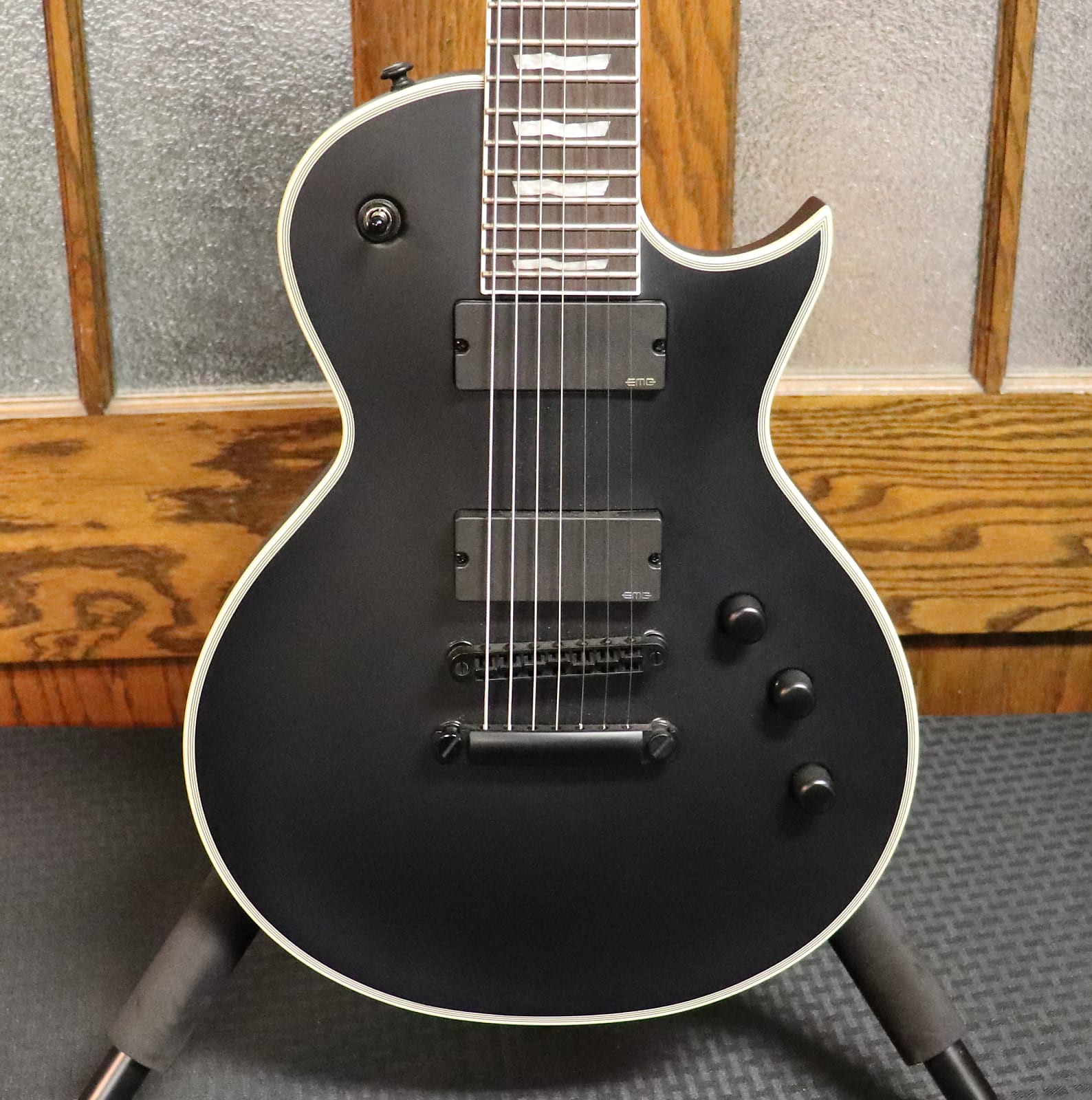ESP LTD EC-407 Black Satin - K&S Music Center LLC