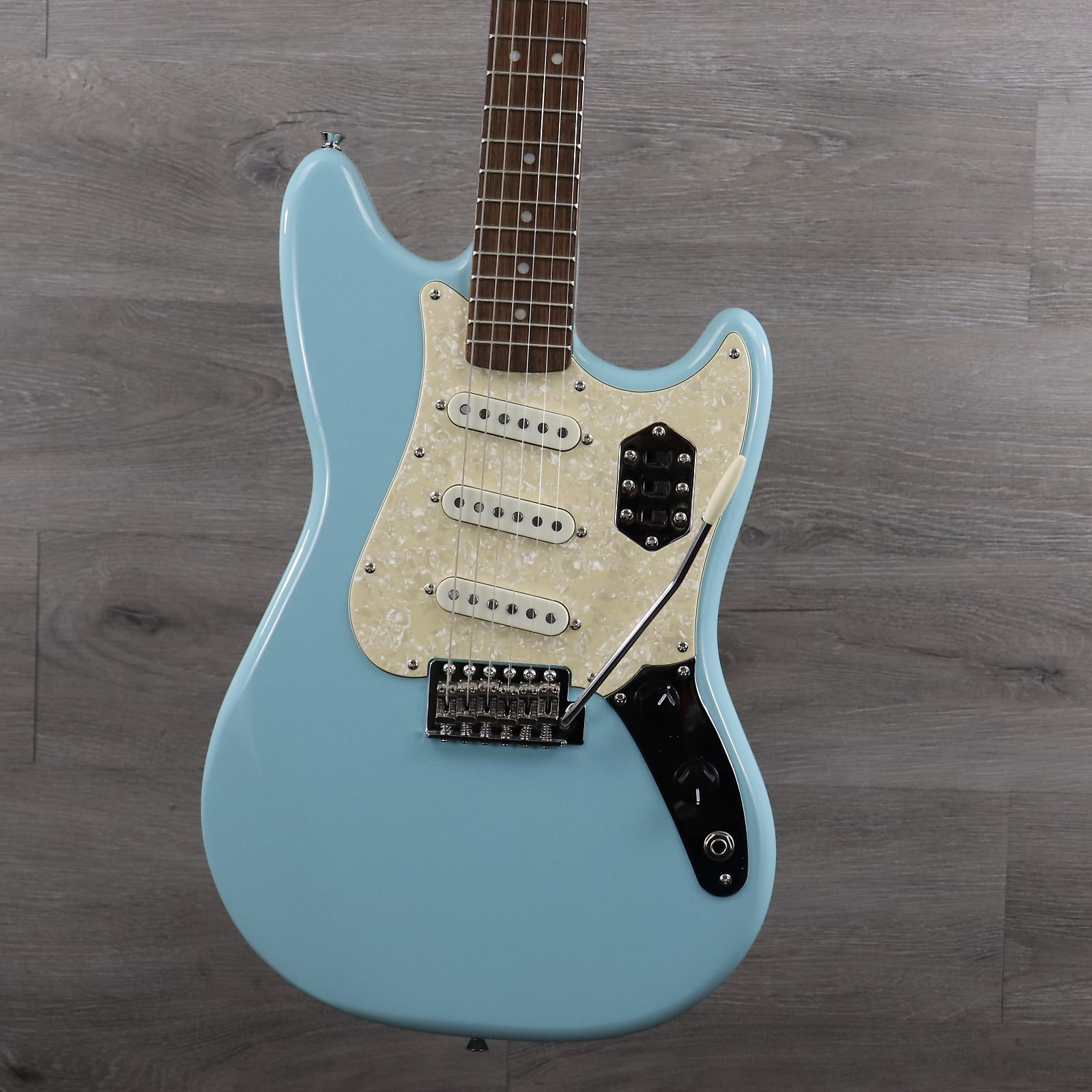 Squier Paranormal Cyclone Daphne Blue - K&S Music Center LLC