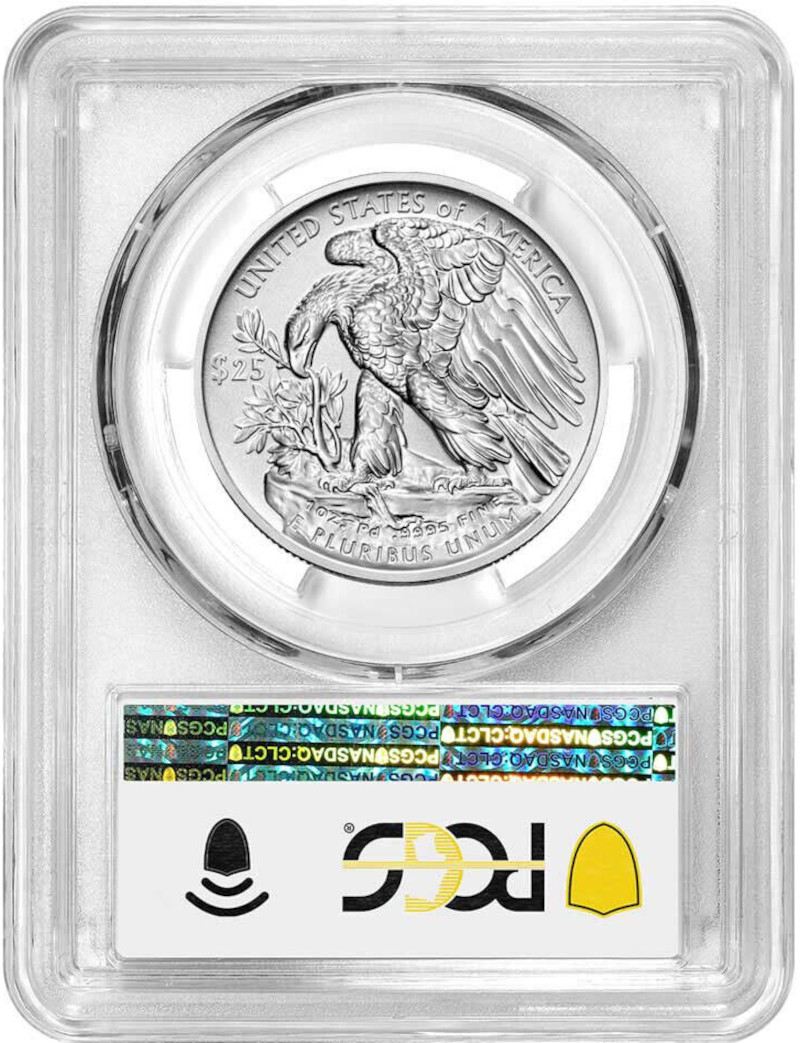 2022-W Palladium Reverse Proof First Day Issue PCGS PR70 | LCR Coin