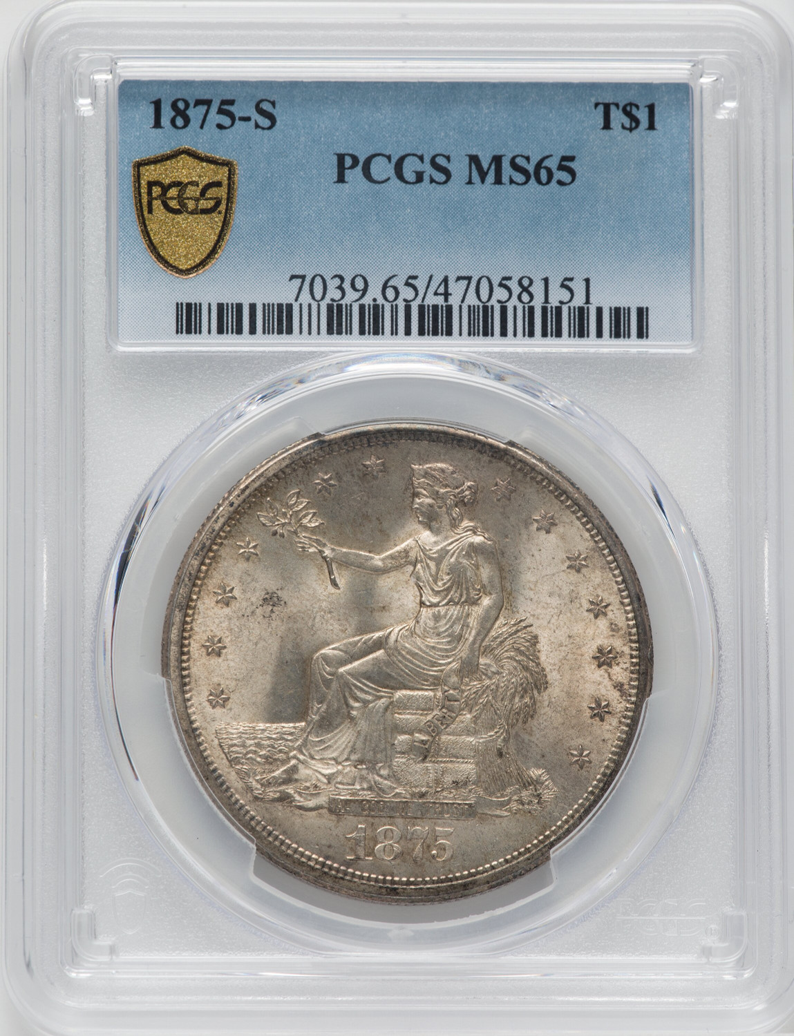 1875-S T$1 Trade Dollar PCGS MS65 - LCR Coin