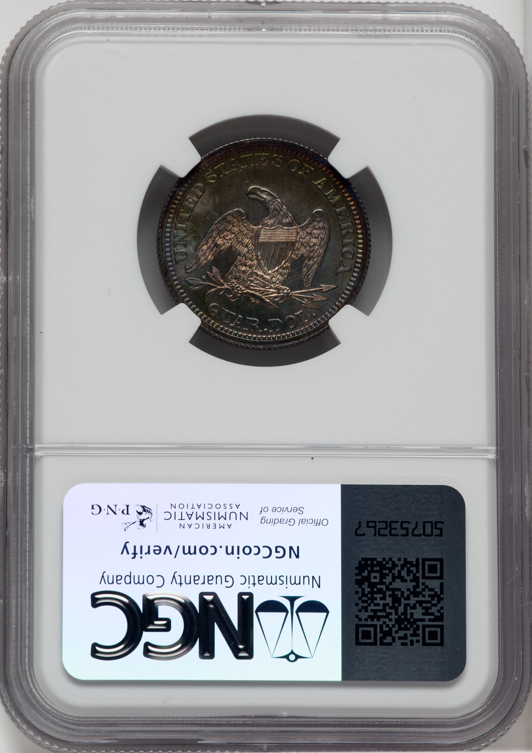 1863 25C Proof Seated Quarter NGC PR66 - LCR Coin