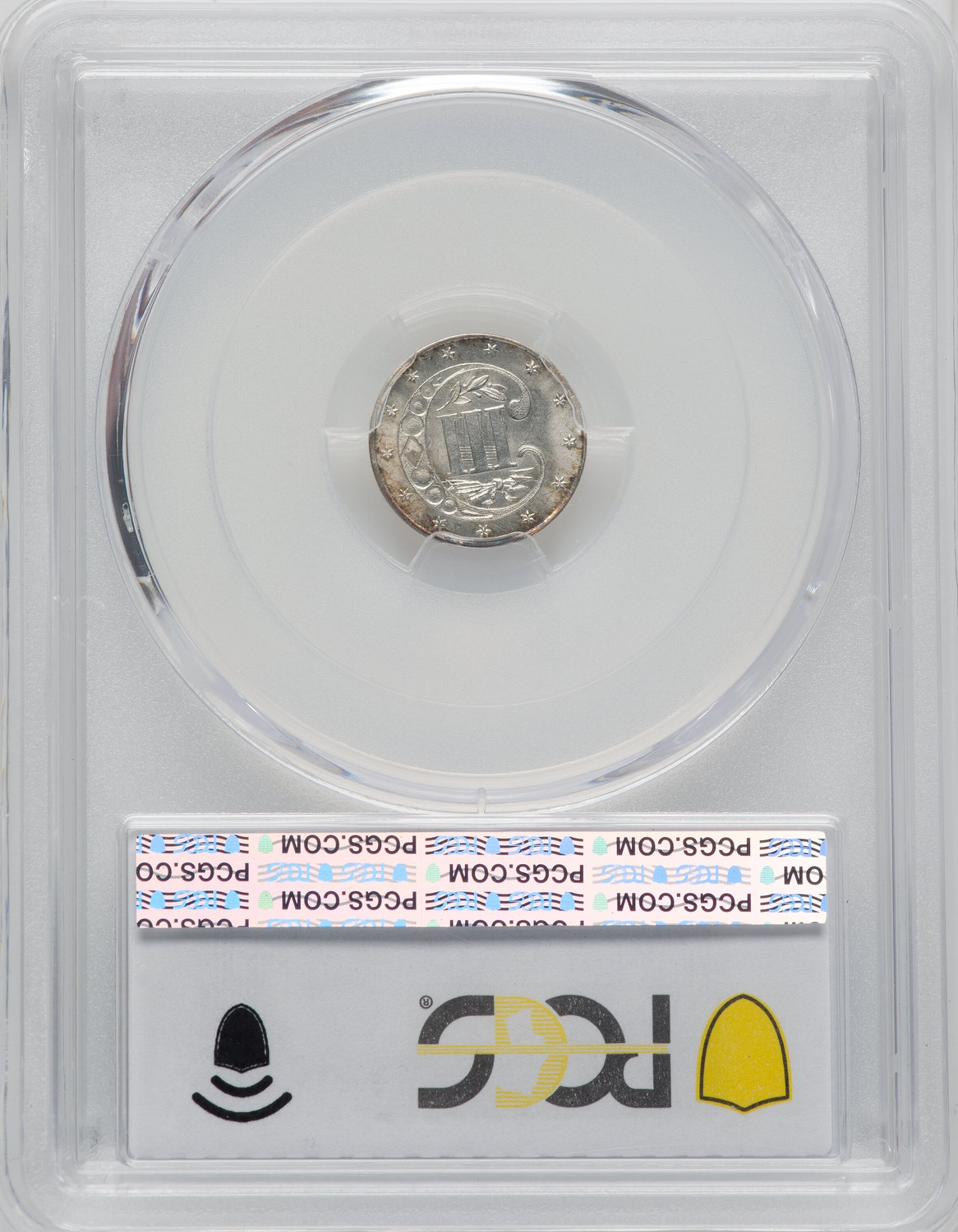 1860 3CS Three Cent Silver PCGS MS65 - LCR Coin