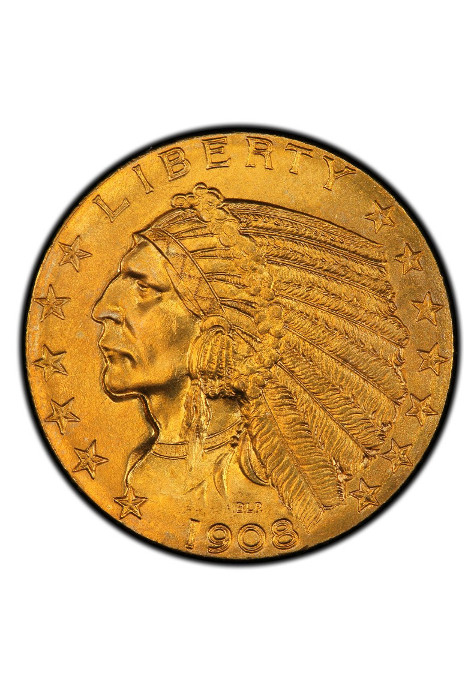 Pre-33 $5 Indian Gold Eagle Coin AU Grade | LCR Coin