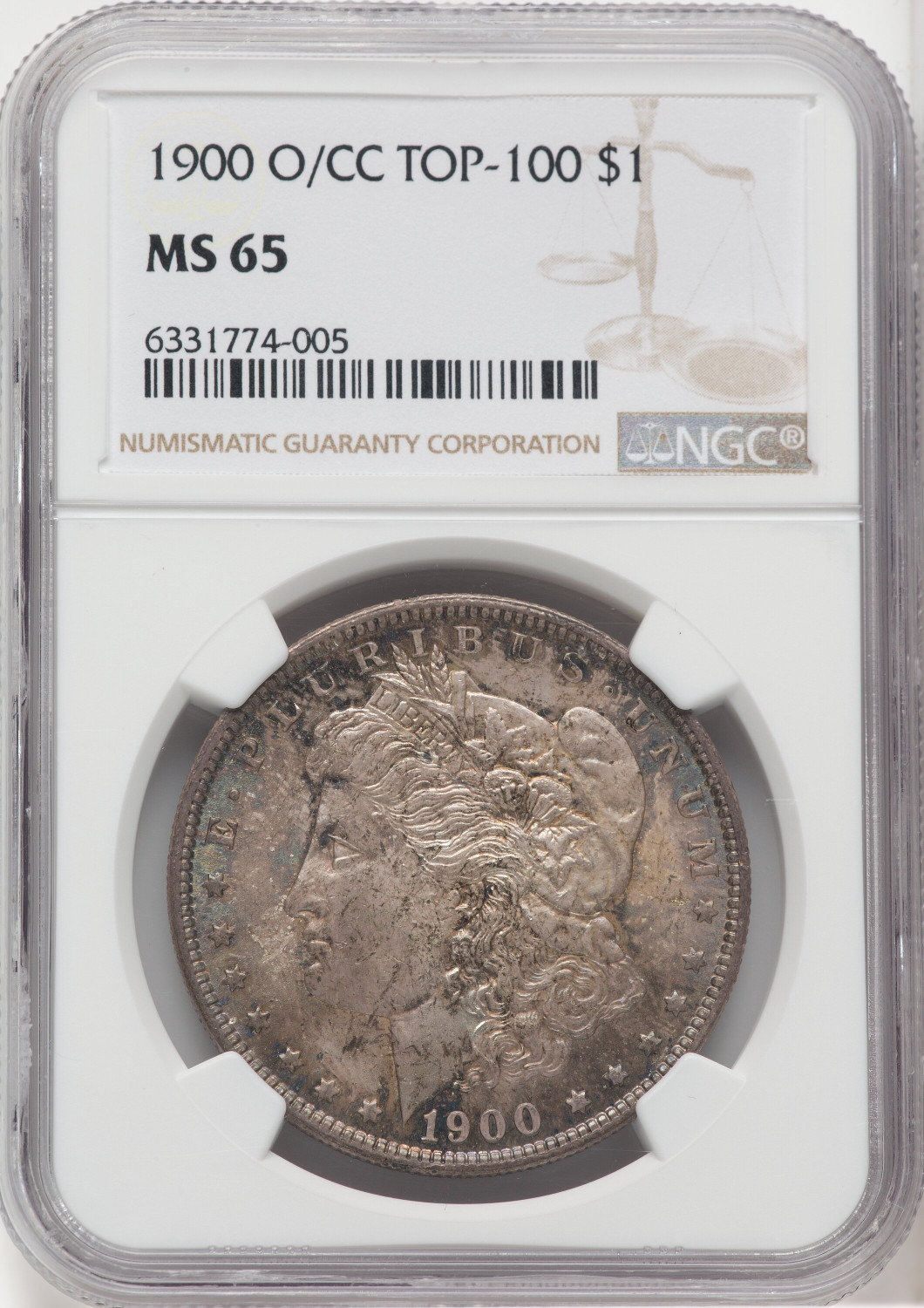 1900-O/CC $1 Morgan Dollar NGC MS65 - LCR Coin