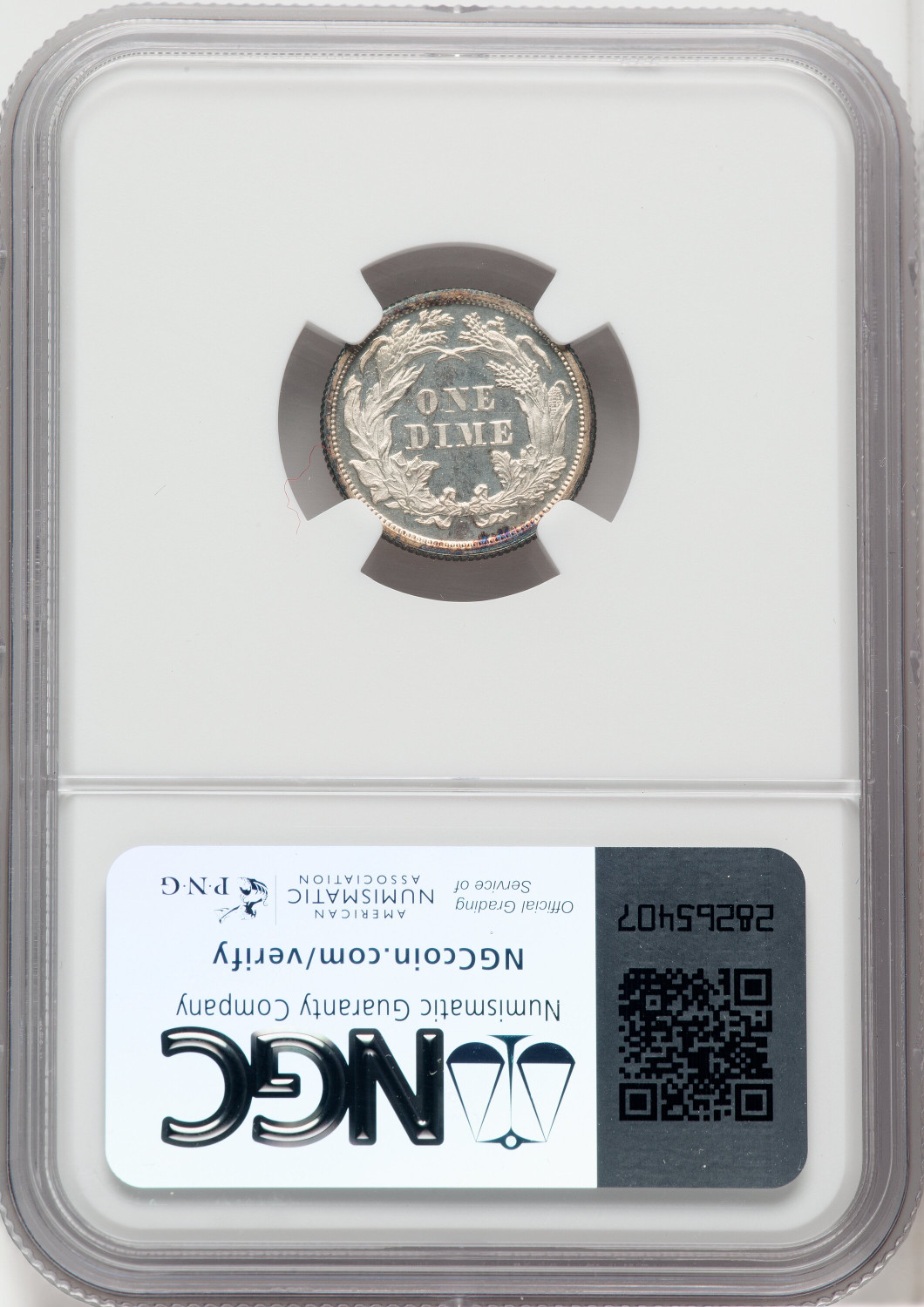1869 10C CA Proof Seated Dime NGC PR65 - LCR Coin