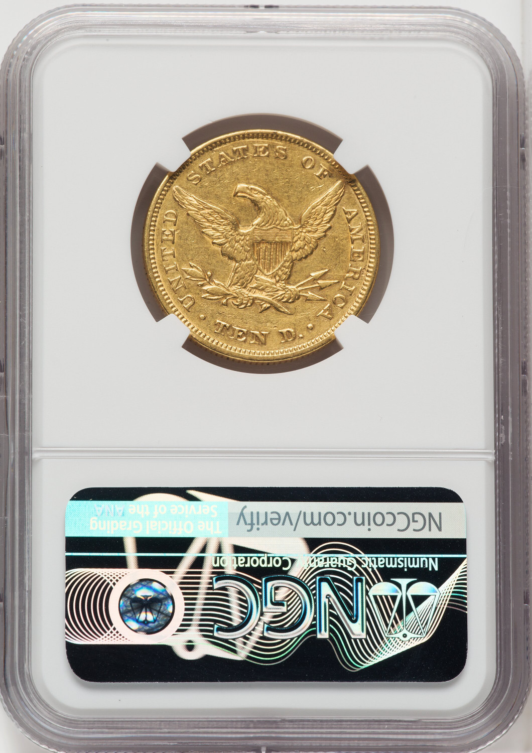 1849 $10 Liberty Eagle NGC AU50 - LCR Coin