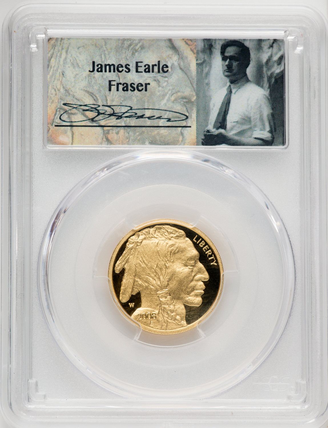 2008-W $10 Quarter-Ounce Gold Buffalo Fraser Signature Fraser Signature ...