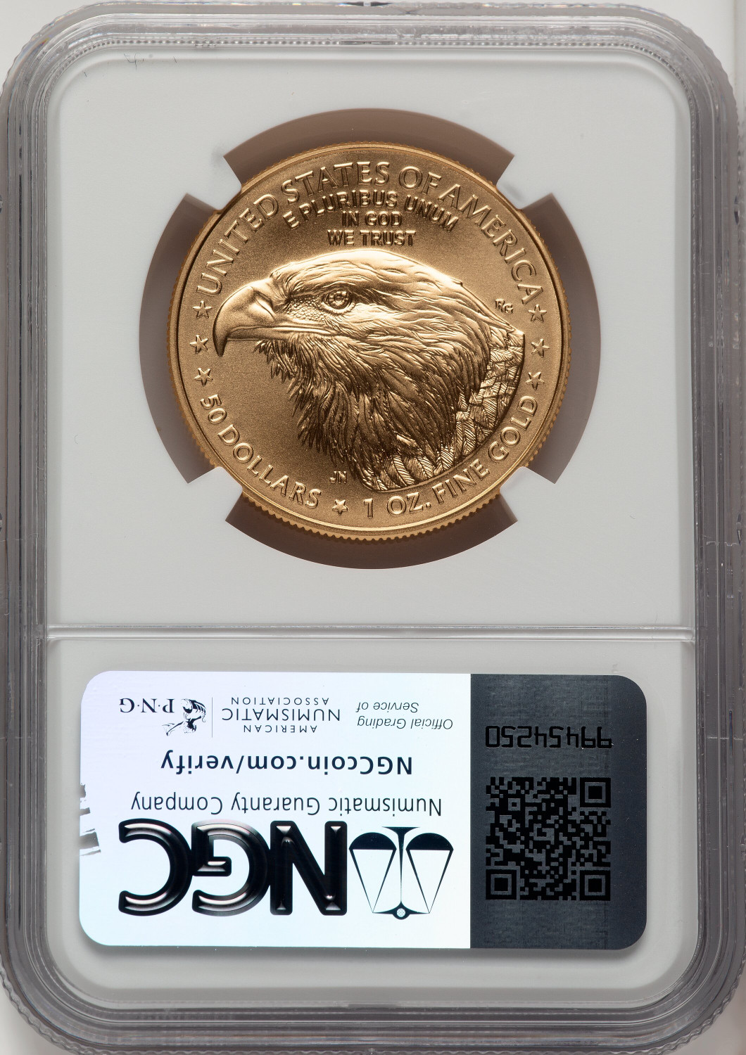 2023-W Burnished Gold Eagle 1 oz FDI 1ST NGC MS70 (765922013) - LCR Coin
