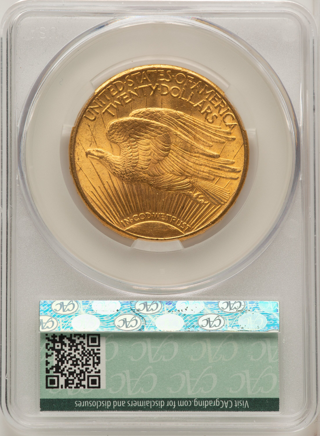 1915-S $20 Saint-Gaudens Double Eagle CACG MS63 - LCR Coin