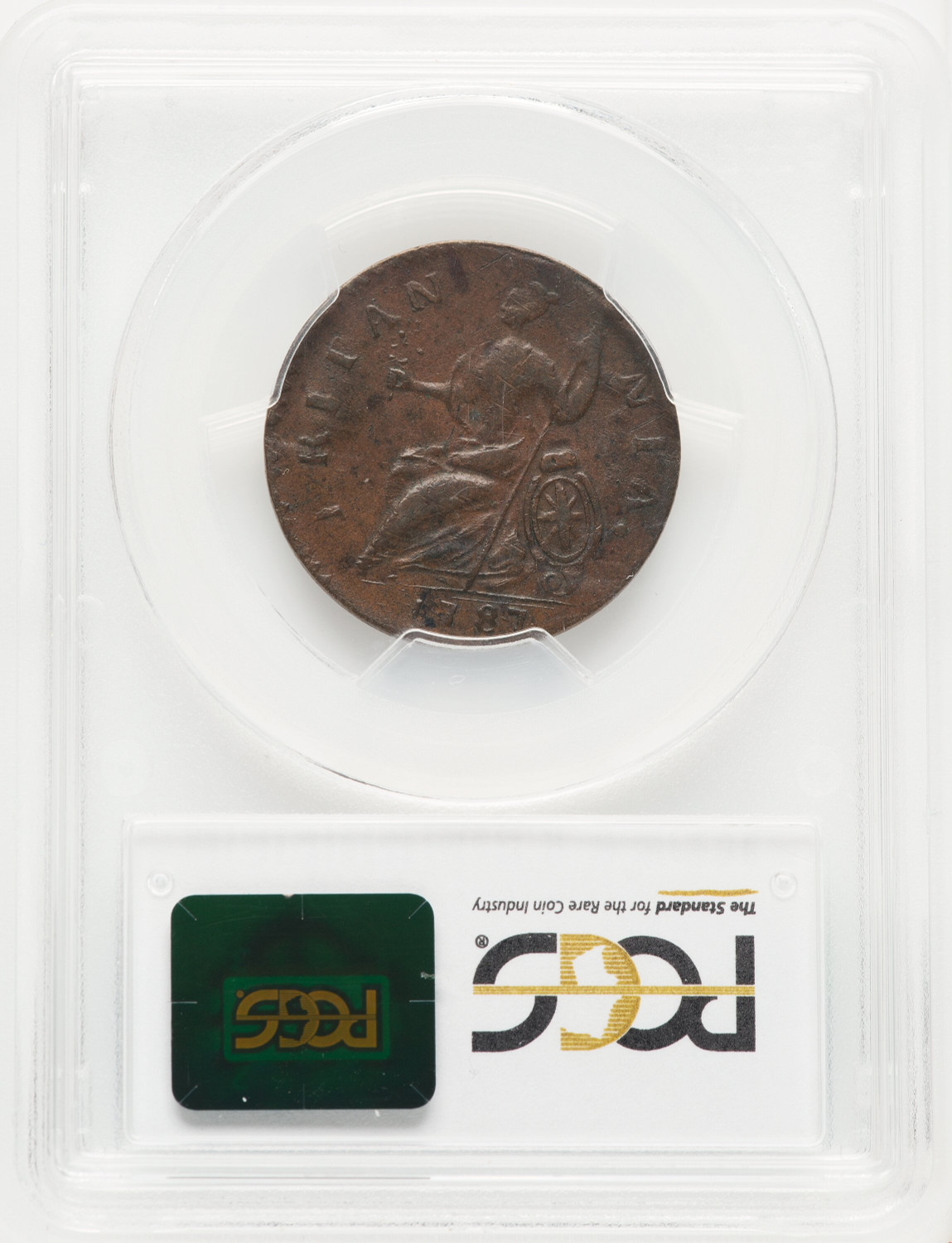 '1787' Machin's Mills Halfpenny BN CAC Colonials PCGS XF45 - LCR Coin