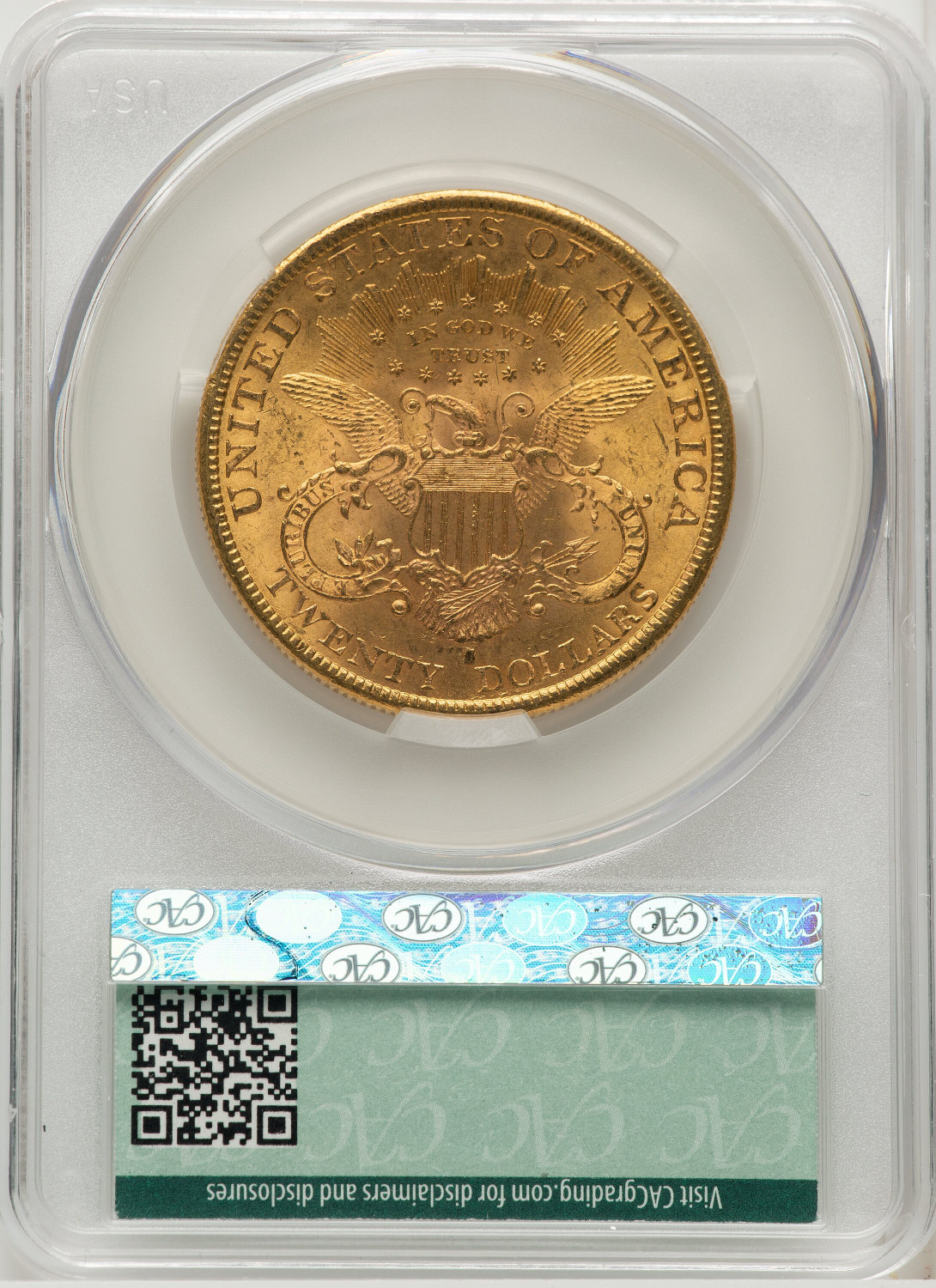 1892-S $20 Liberty Double Eagle CACG MS62 (572320056) - LCR Coin