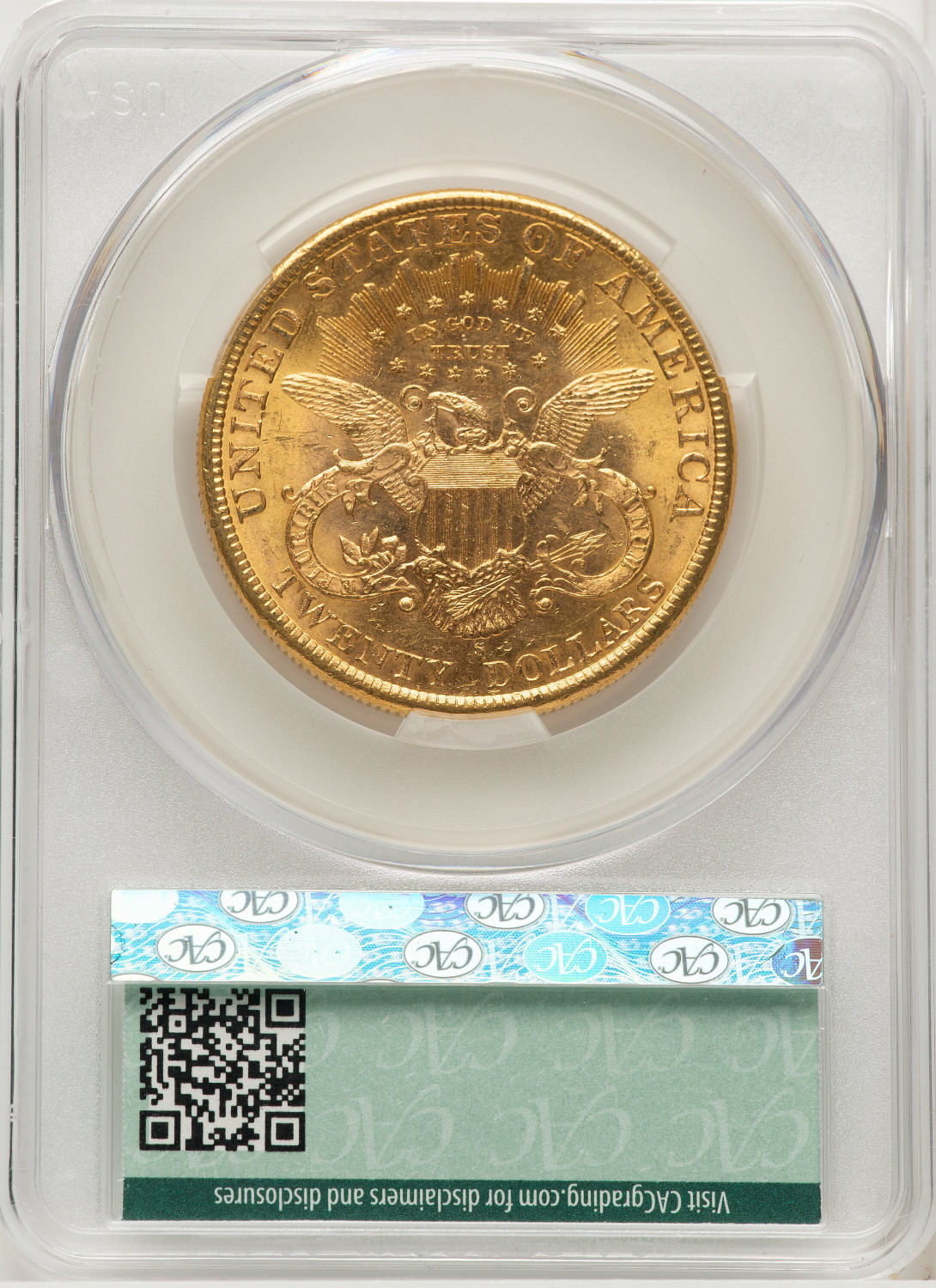1898-S $20 Liberty Double Eagle CACG MS62 (177169014) - LCR Coin