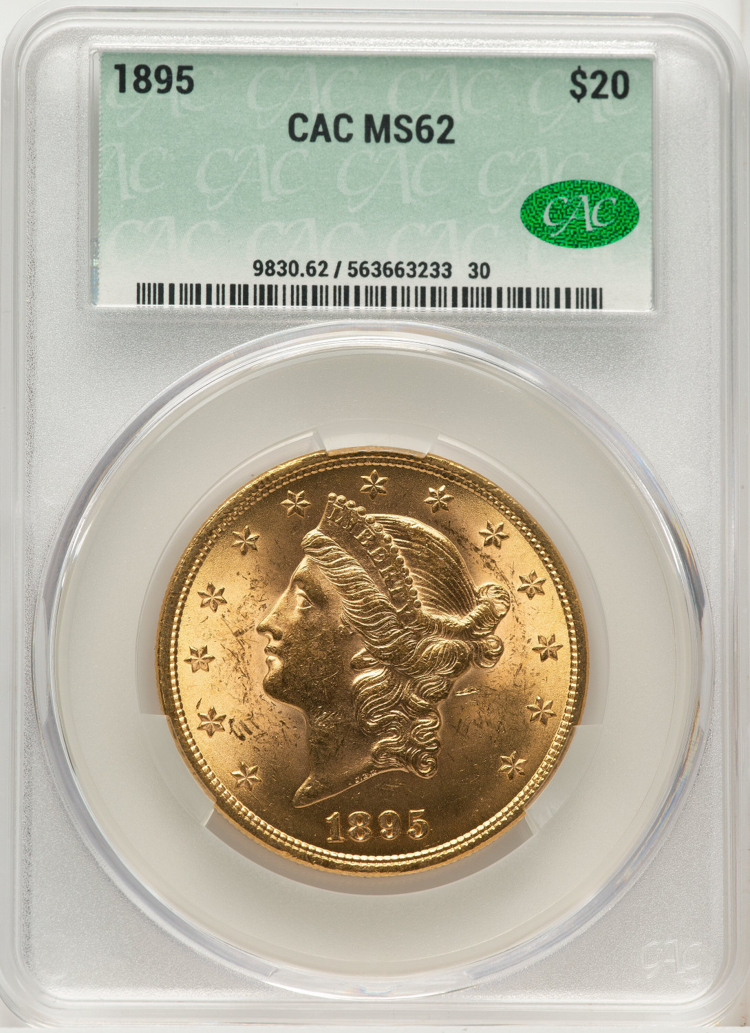1895 $20 Liberty Double Eagle CACG MS62 (520435037) - LCR Coin