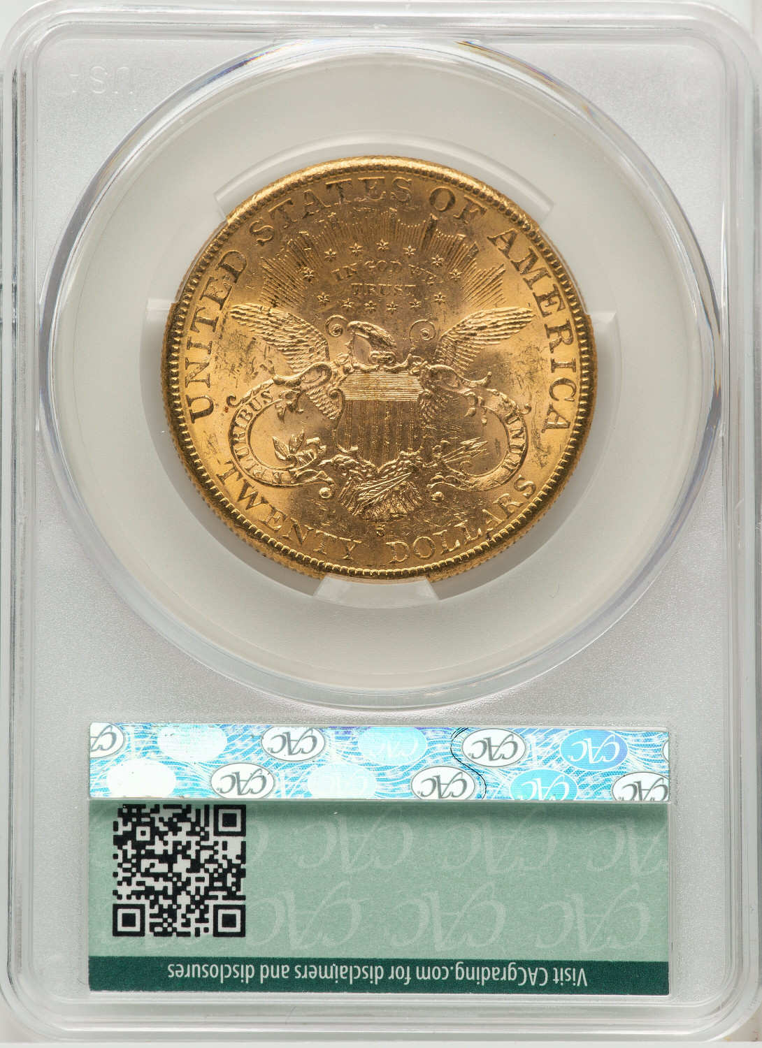 1900-S $20 Liberty Double Eagle CACG MS62 (171400186) - LCR Coin