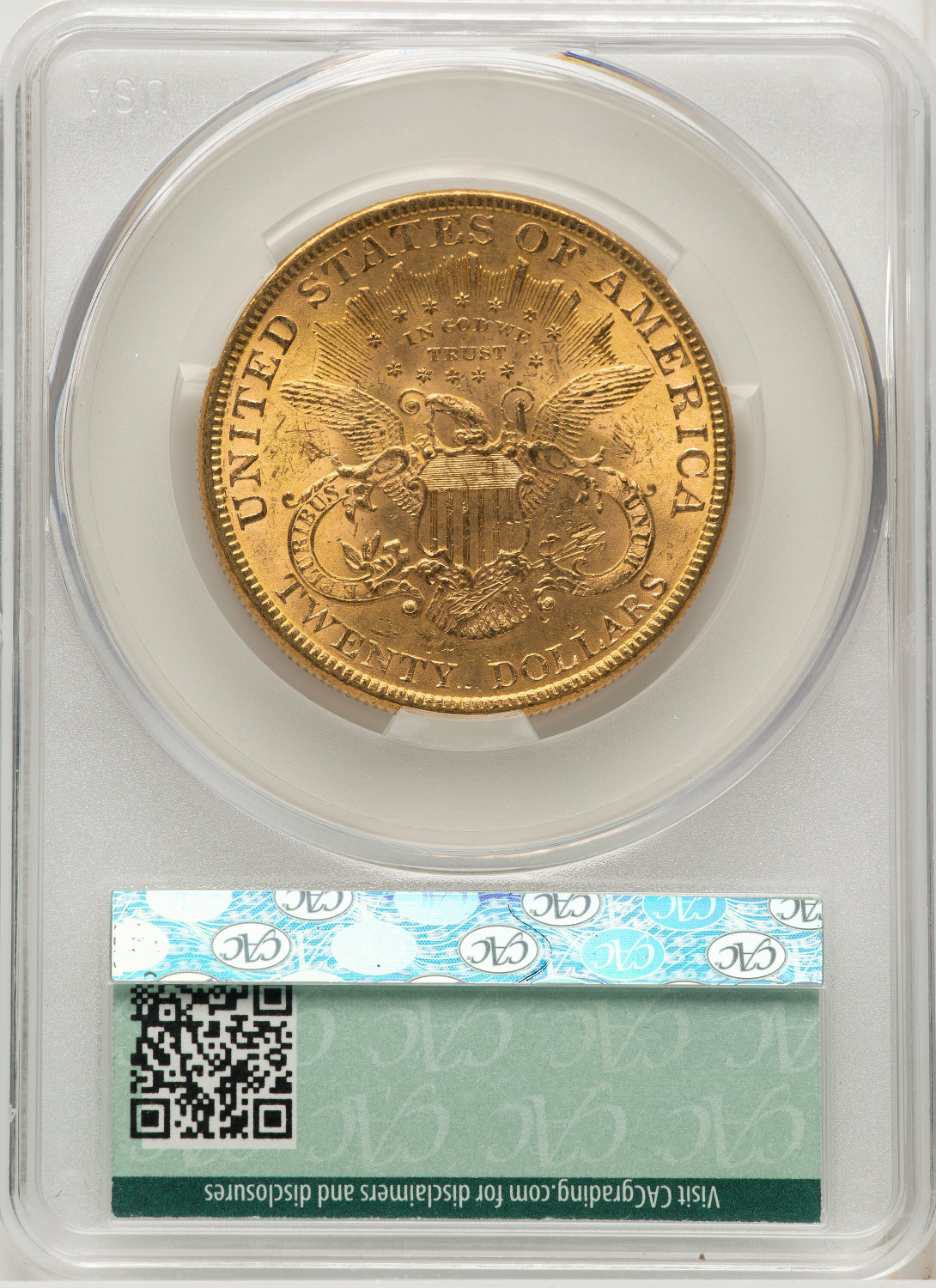 1899 $20 CACG Plus Liberty Double Eagle CACG MS62+ - LCR Coin