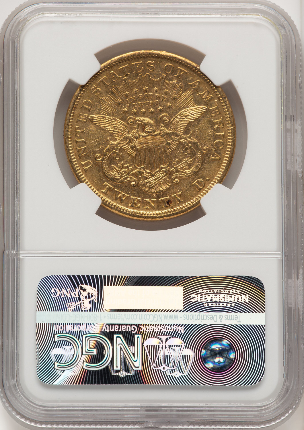 1870-S $20 Liberty Double Eagle NGC AU58+ - LCR Coin