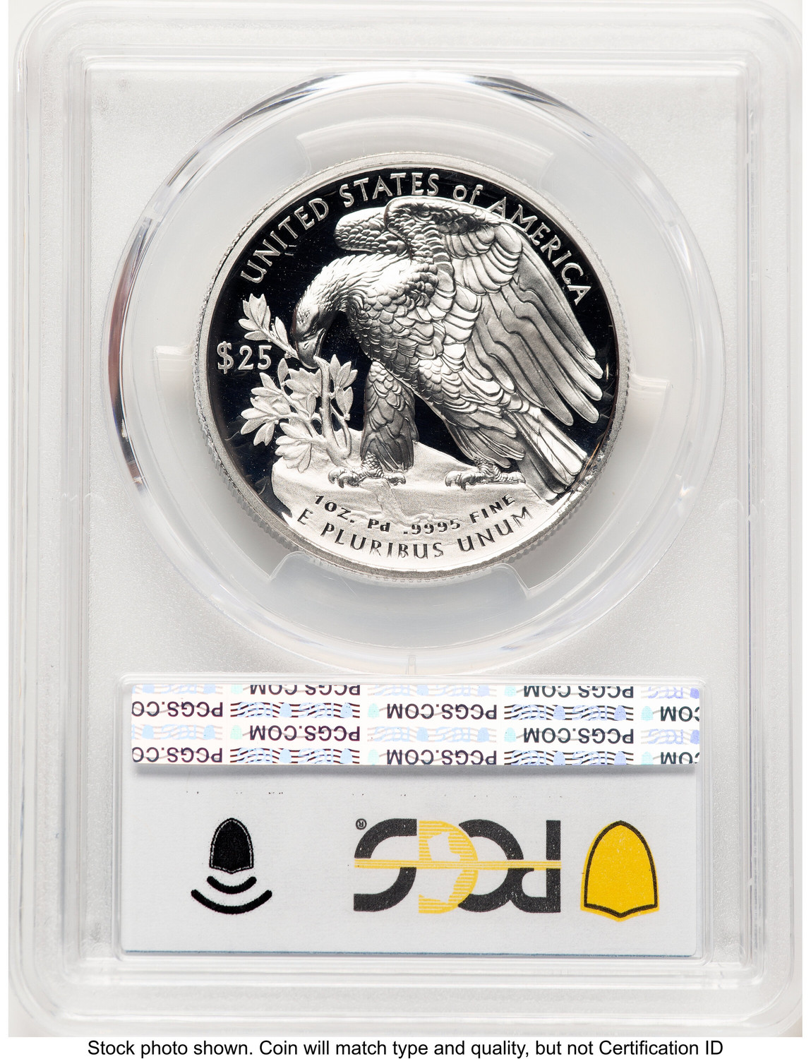 2021-W Palladium Eagle 1 oz Blue Gradient PCGS PR70 - LCR Coin