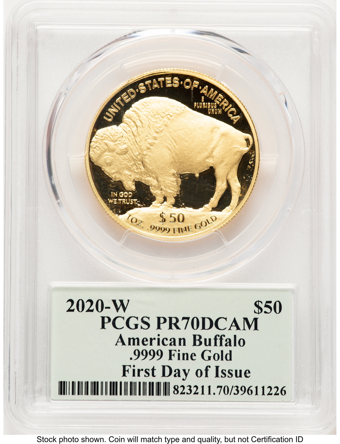2020-W Proof Gold Buffalo 1 oz FDI PCGS PR70 Cleveland | LCR Coin