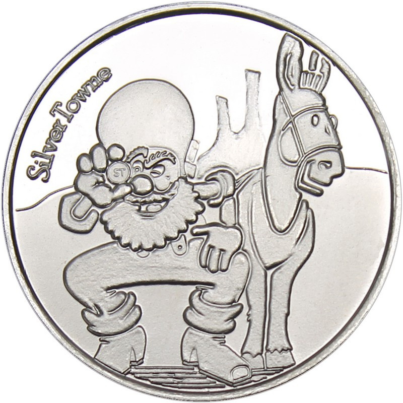 1 oz SilverTowne Prospector Silver Round - LCR Coin
