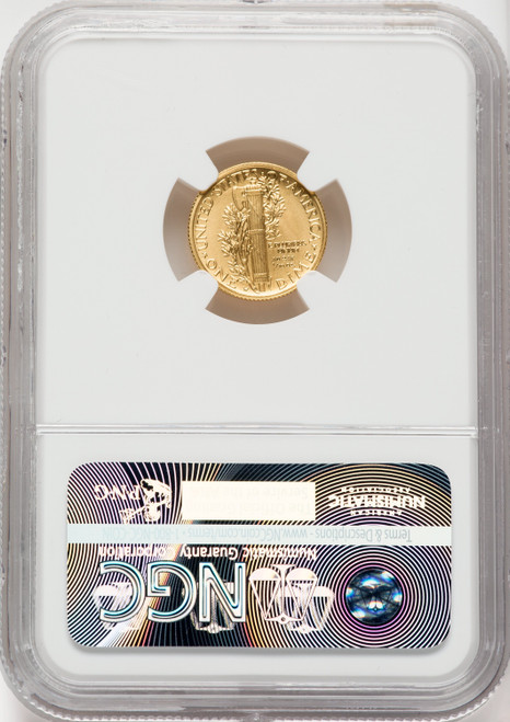 2016-W 10C Mercury Dime Gold First Releases NGC SP70 Mercanti - LCR Coin