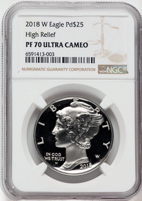 2018-W $25 Palladium NGC PF70 - LCR Coin